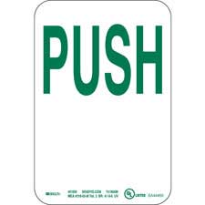 Push Sign - Brady Part: 81859 | Brady | BradyID.com