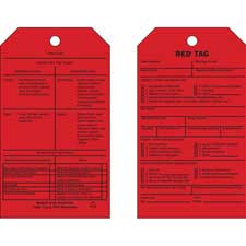 Red Tags - Brady Part: 81992 | Brady | BradyID.com