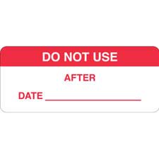 DO NOT USE AFTER DATE: Write-on Inspection Labels - Brady Part: 82590 ...