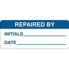 REPAIRED BY INITIALS: DATE: Write-on Inspection Labels - Brady Part ...