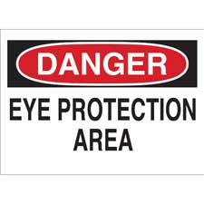 DANGER Eye Protection Area Sign | Brady | BradyID.com