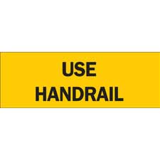 Use Handrail Sign - Brady Part: 85145 | Brady | BradyID.com