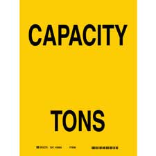 Señalamiento - Capacity Tons | Brady | BradyID.com.mx