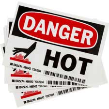 DANGER Hot Labels - Brady Part: 86042 | Brady | BradyCanada.ca