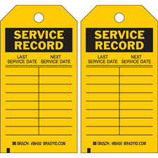 Brady Part: 86450 | Service Record Inspection Tags | BradyID.com