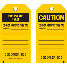 Brady Part: 86663 | Accident Prevention Tags - DO NOT REMOVE THIS TAG ...