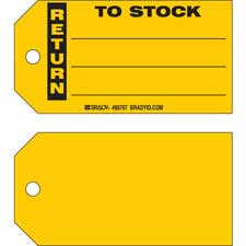 RETURN TO STOCK Production Tag - Brady Part: 86767 | Brady | BradyCanada.ca