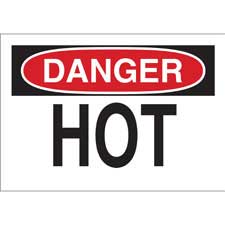 DANGER Hot Sign - Brady Part: 42509 | Brady | BradyID.com.sg