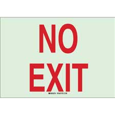 Señalamiento BradyGlo No Salida | Brady | BradyID.com.mx