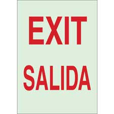 Exit Salida Sign | Brady | BradyID.com