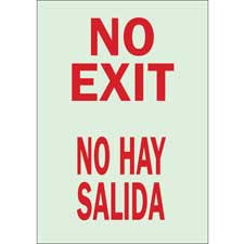 No Exit No Hay Salida Sign | Brady | BradyID.com