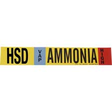 HSD VAP AMMONIA HIGH Pipe Marker | Brady | BradyID.com