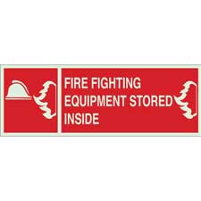 Fire Fighting Equipment Stored Inside Sign - Brady Part: 90560 | Brady ...