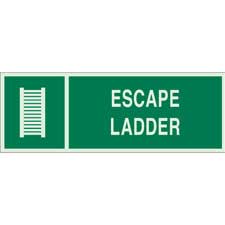 BradyGlo Escape Ladder Sign - Brady Part: 90941 | Brady | BradyID.com