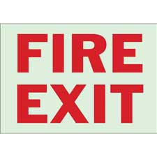 BradyGlo Fire Exit Sign | Brady | BradyID.com