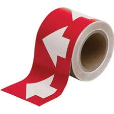 Pipe Marker Tape with Arrows - Brady Part: 106169 | Brady | BradyID.com