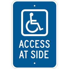 Access At Side Sign - Brady Part: 91354 | Brady | BradyID.com