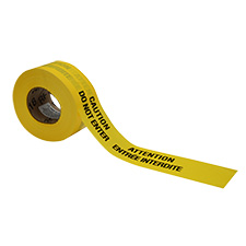 ATTENTION ENTRÉE INTERDITE/ CAUTION DO NOT ENTER Barricade Tape - Brady ...