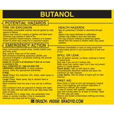 BUTANOL Labels - Brady Part: 93500 | Brady | BradyCanada.ca