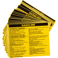GASOLINE Labels - Brady Part: 93544 | Brady | BradyCanada.ca