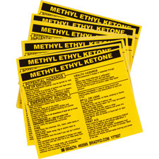 METHYL ETHYL KETONE Labels - Brady Part: 93569 | Brady | BradyCanada.ca