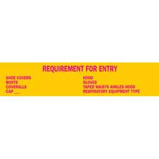 Requirement For Entry Sign - Brady Part: 93638 | Brady | BradyID.com