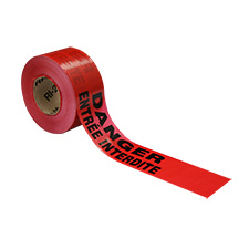 DANGER ENTRÉE INTERDITE Barricade Tape - Brady Part: 9409590 | Brady ...