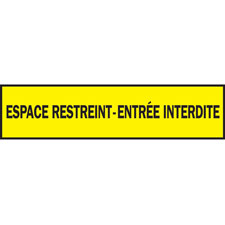 Espace Restreint - Entrée Interdite Barricade Tape - Brady Part ...