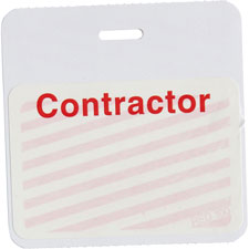 Brady Part: 95657 | SecurAlert Contractor Clip-On Badges | BradyID.com