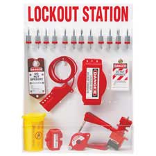 Large Lockout Station with Steel Padlocks - Brady Part: 99697 | Brady ...