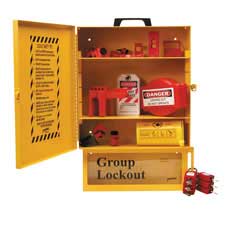 Combined Lockout & Lock Box Station with Safety Padlocks - Brady Part ...