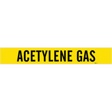 ACETYLENE GAS Pipe Marker | Brady | BradyID.com