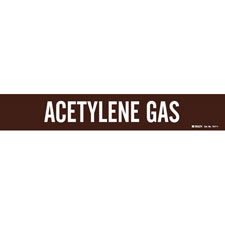 ACETYLENE GAS Pipe Marker | Brady | BradyID.com