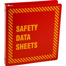 1.5 Inch Red MSDS Binder - Brady Part: BR753R | Brady | BradyID.com
