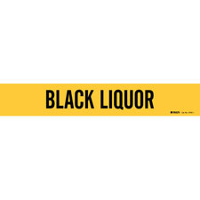 BLACK LIQUOR Pipe Marker | Brady | BradyID.com