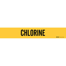 CHLORINE Pipe Marker | Brady | BradyID.com