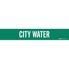CITY WATER Pipe Marker | Brady | BradyID.com