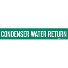CONDENSER WATER RETURN Pipe Marker | Brady | BradyID.com