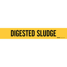 DIGESTED SLUDGE Pipe Marker | Brady | BradyID.com