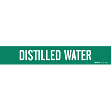 DISTILLED WATER Pipe Marker | Brady | BradyCanada.ca