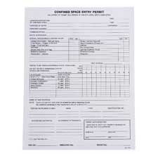 Confined Space Entry Permits - Brady Part: EP1 | Brady | BradyCanada.ca