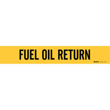 FUEL OIL RETURN Pipe Marker | Brady | BradyID.com