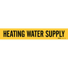 HEATING WATER SUPPLY Pipe Marker | Brady | BradyID.com