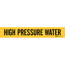 HEATING PRESSURE WATER Pipe Marker | Brady | BradyID.com