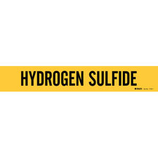 HYDROGEN SULFIDE Pipe Marker | Brady | BradyID.com