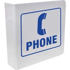L Phone Sign - Brady Part: L0PH02A | Brady | BradyID.com