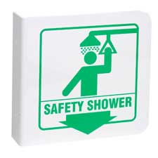 L Safety Shower Sign - Brady Part: L0SS03A | Brady | BradyID.com.sg