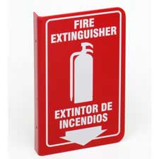 Bilingual L Fire Extinguisher Sign - Brady Part: L3FE15A | Brady ...