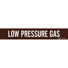 LOW PRESSURE GAS Pipe Marker | Brady | BradyID.com