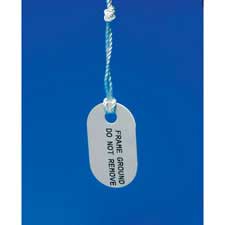 Brady Part: M6-145-145FR-GY | 173485 | Fire Retardant Oval Tags for M6 ...